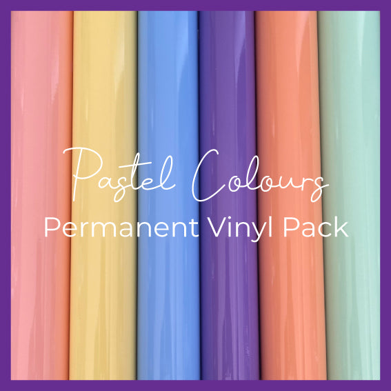 Pastel Colours Vinyl Pack | Gloss Permanent Vinyl | Printra Vinyl