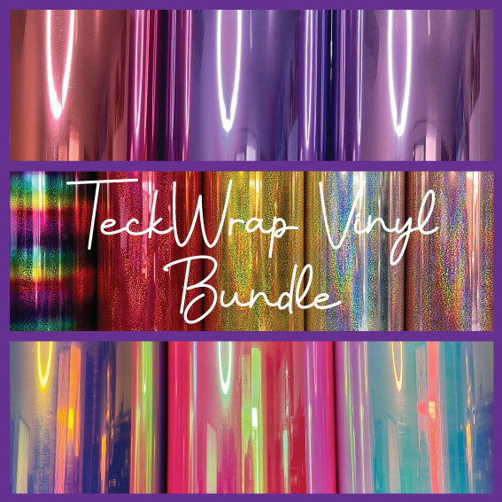 Teckwrap Craft Vinyl Bundle | 20 Sheet Sampler Pack | Printra Vinyl